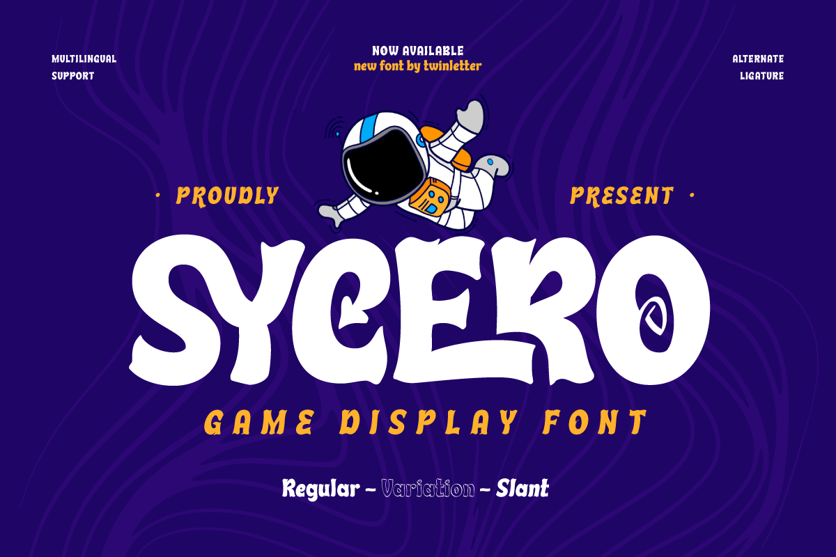 Sycero - Game Display Font - twinletter