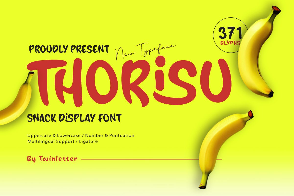 Thorisu - Snack Display Font - twinletter