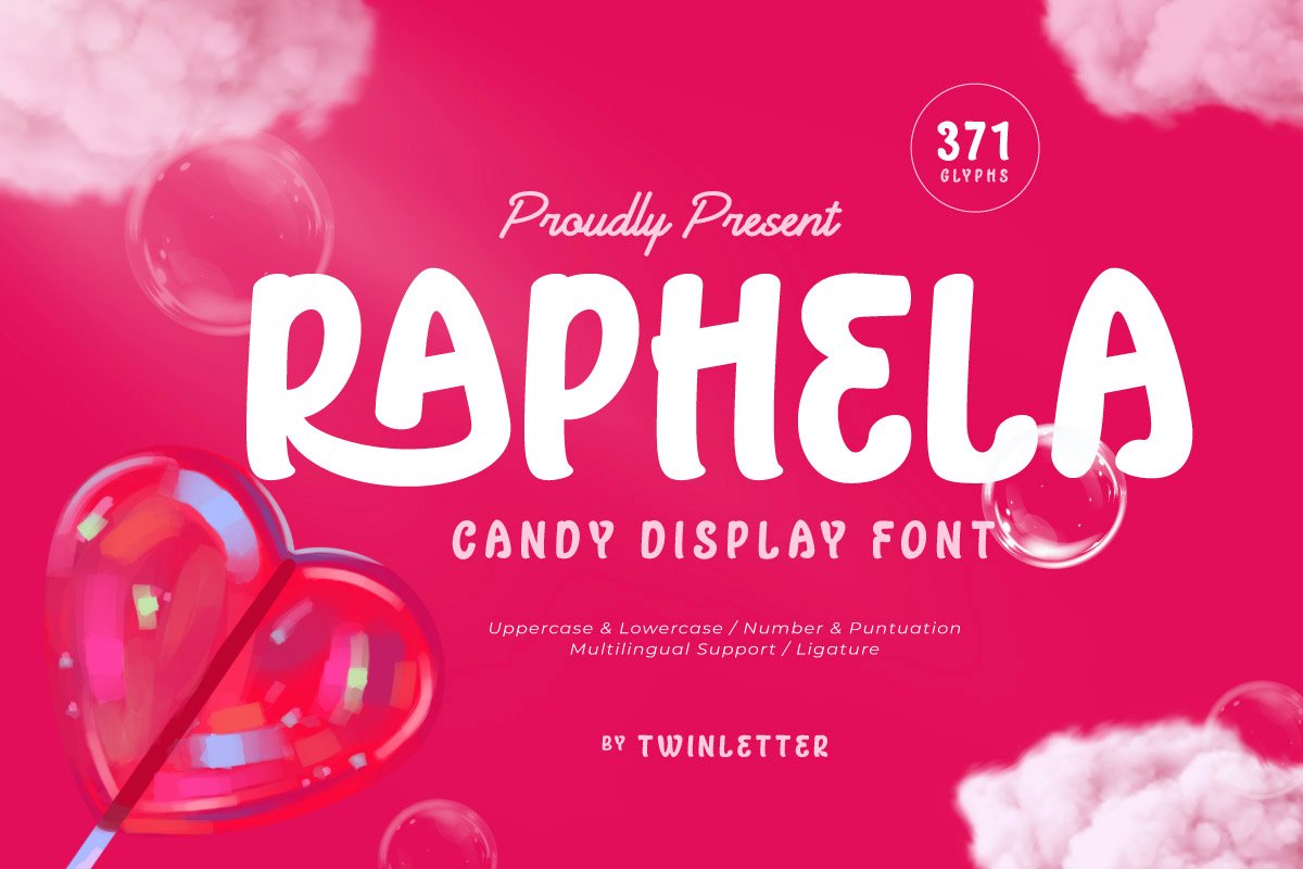 Raphela - Display Font - twinletter